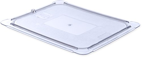 Carlisle FoodService Products 10236U07 StorPlus Half Size Polycarbonate Universal Flat Surface Food Pan Lid, Clear