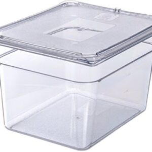 Carlisle FoodService Products 10236U07 StorPlus Half Size Polycarbonate Universal Flat Surface Food Pan Lid, Clear