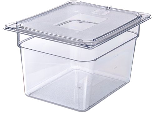 Carlisle FoodService Products 10236U07 StorPlus Half Size Polycarbonate Universal Flat Surface Food Pan Lid, Clear