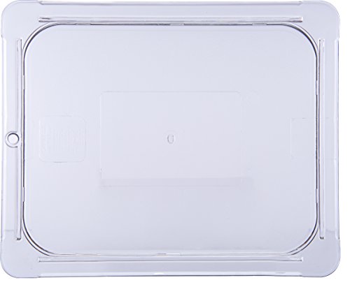 Carlisle FoodService Products 10236U07 StorPlus Half Size Polycarbonate Universal Flat Surface Food Pan Lid, Clear