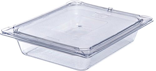 Carlisle FoodService Products 10236U07 StorPlus Half Size Polycarbonate Universal Flat Surface Food Pan Lid, Clear