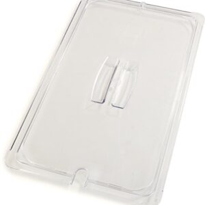 Carlisle FoodService Products 10211U07 StorPlus Full Size Polycarbonate Universal Handled Notched Food Pan Lid, Clear