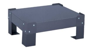 durham 304-95-5.75/leg gray steel base for large slide racks, 20-5/8" width x 5-3/4" height x 16-1/4" depth