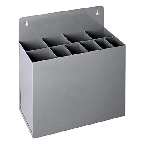 Durham 381-95 Gray Cold Rolled Steel Large Key Stock Rack, 12-1/4" Width x 12" Height x 6-1/4" Depth