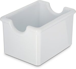 carlisle foodservice products 455002 styrene sugar caddy, white