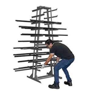 Durham Heavy Duty 14 Gauge Steel Horizontal Storage Rack, HSR-303085-95, 2600 lbs Capacity, 30" Length x 30" Width x 85" Height