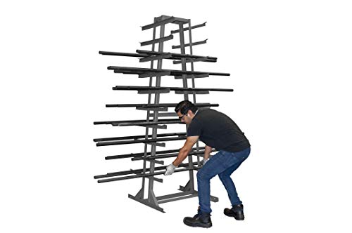 Durham Heavy Duty 14 Gauge Steel Horizontal Storage Rack, HSR-303085-95, 2600 lbs Capacity, 30" Length x 30" Width x 85" Height