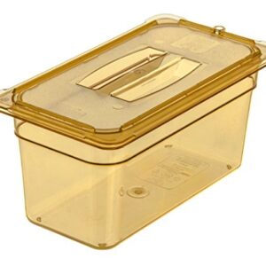 Carlisle FoodService Products 3086213 StorPlus High-Heat Third-Size Food Pan, 5.7 qt. Capacity, 12-3/4 x 7 x 6", Amber (Case of 6)