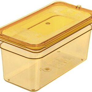 Carlisle FoodService Products 3086213 StorPlus High-Heat Third-Size Food Pan, 5.7 qt. Capacity, 12-3/4 x 7 x 6", Amber (Case of 6)