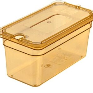 Carlisle FoodService Products 3086213 StorPlus High-Heat Third-Size Food Pan, 5.7 qt. Capacity, 12-3/4 x 7 x 6", Amber (Case of 6)