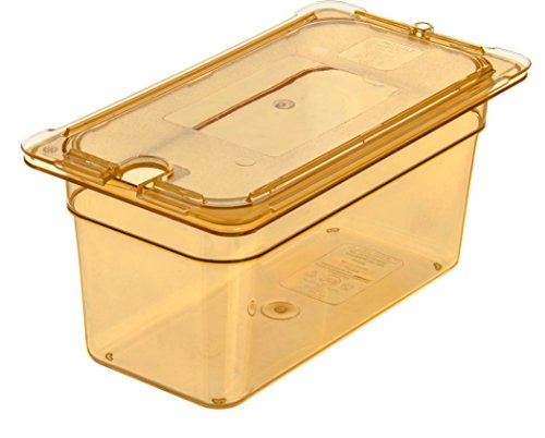 Carlisle FoodService Products 3086213 StorPlus High-Heat Third-Size Food Pan, 5.7 qt. Capacity, 12-3/4 x 7 x 6", Amber (Case of 6)