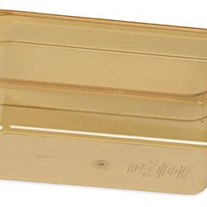 Carlisle FoodService Products 3086213 StorPlus High-Heat Third-Size Food Pan, 5.7 qt. Capacity, 12-3/4 x 7 x 6", Amber (Case of 6)