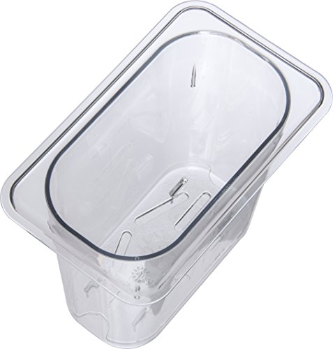 Carlisle FoodService Products CFS 1033507 TopNotch Polycarbonate Drain Shelf, 5" Length x 2.38" Width x 5/8" Height, Clear, For One-Ninth Size Food Pan (Case of 6)