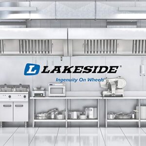 Lakeside Manufacturing 493 Utility Cart, Stainless Steel, 3 Shelves, 500 lb. Capacity (Fully Assembled)