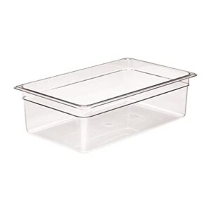 cambro 16cw135 food pan 1/1 x 6" camwear clear case qty 6