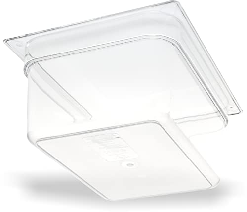 Carlisle FoodService Products 10222B07 Polycarbonate Half-Size Food Pan, 7.7 qt. Capacity, 12-3/4 x 10-3/8 x 6", Clear (Case of 6)