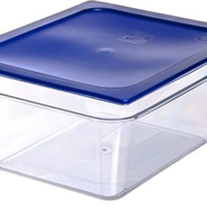 Carlisle FoodService Products 10222B07 Polycarbonate Half-Size Food Pan, 7.7 qt. Capacity, 12-3/4 x 10-3/8 x 6", Clear (Case of 6)