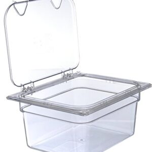 Carlisle FoodService Products 10222B07 Polycarbonate Half-Size Food Pan, 7.7 qt. Capacity, 12-3/4 x 10-3/8 x 6", Clear (Case of 6)