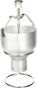 new star foodservice 37463 commercial grade aluminum pancake dispenser with stand, silver