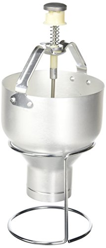 New Star Foodservice 37463 Commercial Grade Aluminum Pancake Dispenser with Stand, Silver