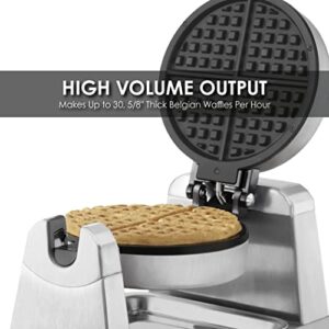 Waring Commercial WWD180 Classic Single Waffle Maker, Coated Non Stick Cooking Plates, Produces 35 waffles per hour, 120V, 1200W, 5-15 Phase Plug