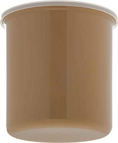 Carlisle FoodService Products Round Storage Container with Lid, 2.7 Quart Crock, Beige