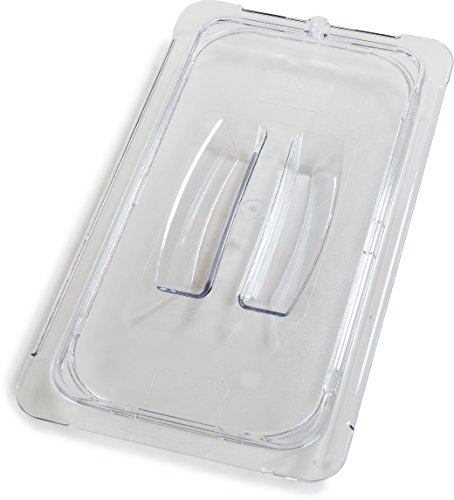 Carlisle FoodService Products 10270U07 StorPlus Third Size Polycarbonate Universal Handled Food Pan Lid, Clear