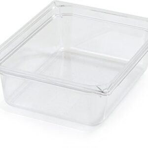 Carlisle FoodService Products 10221B07 StorPlus Half Size Food Pan, Polycarbonate, 4" Deep, Clear