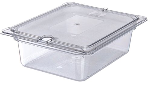 Carlisle FoodService Products 10221B07 StorPlus Half Size Food Pan, Polycarbonate, 4" Deep, Clear