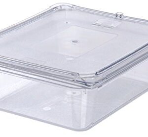 Carlisle FoodService Products 10221B07 StorPlus Half Size Food Pan, Polycarbonate, 4" Deep, Clear