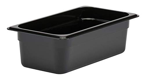 Cambro 34CW110 Food Pan 1/3 X 4" Camwear Black Case of 6