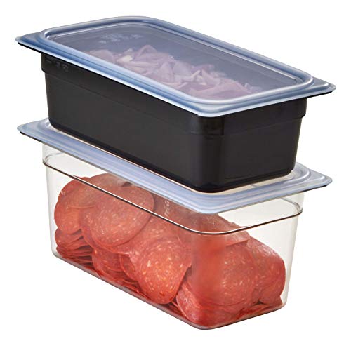 Cambro 34CW110 Food Pan 1/3 X 4" Camwear Black Case of 6