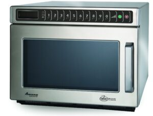 amana commercial hdc212 amana heavy duty compact commercial microwave oven, 2100w, stainless steel