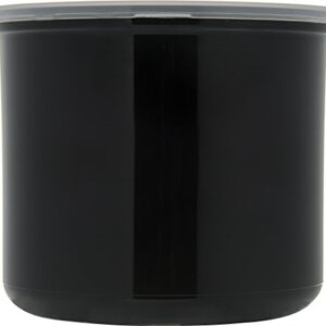 Carlisle FoodService Products Round Storage Container with Lid, 4 Quart Crock, Black