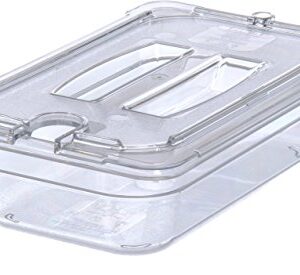 Carlisle FoodService Products Plastic Food Pan 1/4 Size 2.5 Inches Deep Clear