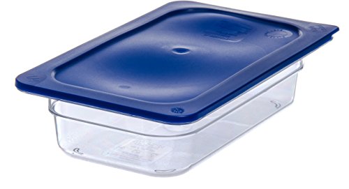 Carlisle FoodService Products Plastic Food Pan 1/4 Size 2.5 Inches Deep Clear