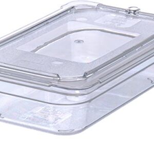 Carlisle FoodService Products Plastic Food Pan 1/4 Size 2.5 Inches Deep Clear