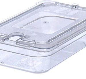 Carlisle FoodService Products Plastic Food Pan 1/4 Size 2.5 Inches Deep Clear