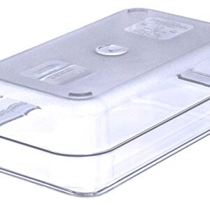 Carlisle FoodService Products Plastic Food Pan 1/4 Size 2.5 Inches Deep Clear