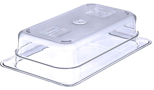 Carlisle FoodService Products Plastic Food Pan 1/4 Size 2.5 Inches Deep Clear