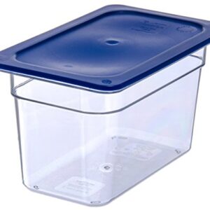 Carlisle FoodService Products Plastic Food Pan 1/4 Size 6 Inches Deep Clear