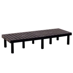 spc industrial structural plastics, d6624, dunnage rack, 1000 lb., hdpe, 66 w x 24 d