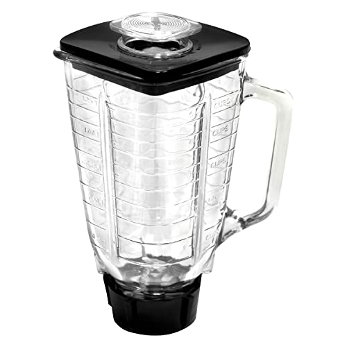 Brentwood P-OST722 Replacement Glass Jar Set, Oster Blender Compatible, 0.33 Gallon Capacity