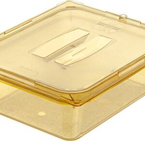 Carlisle FoodService Products 10421B13 StorPlus High Heat Food Pan, 4" Deep, Half Size, Amber