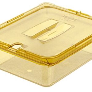 Carlisle FoodService Products 10421B13 StorPlus High Heat Food Pan, 4" Deep, Half Size, Amber