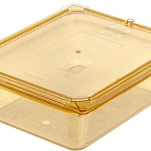 Carlisle FoodService Products 10421B13 StorPlus High Heat Food Pan, 4" Deep, Half Size, Amber