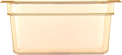 Carlisle FoodService Products 10422B13 StorPlus High Heat Food Pan, 6" Deep, Half Size, Amber