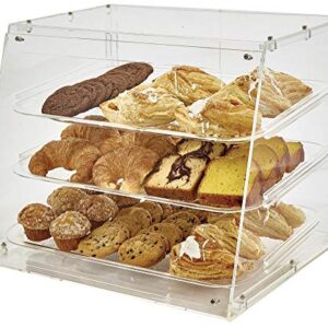 Winco 3-Tier Pastry Display Case, Acrylic Medium