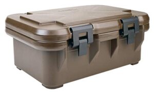 cambro upcs160131 camcarrier upcs capacity 1 full size 6" deep pan dark brown case of 1