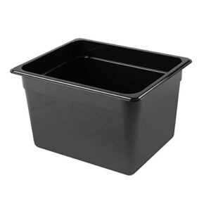 thunder group half size 8" deep polycarbonate food pan, black